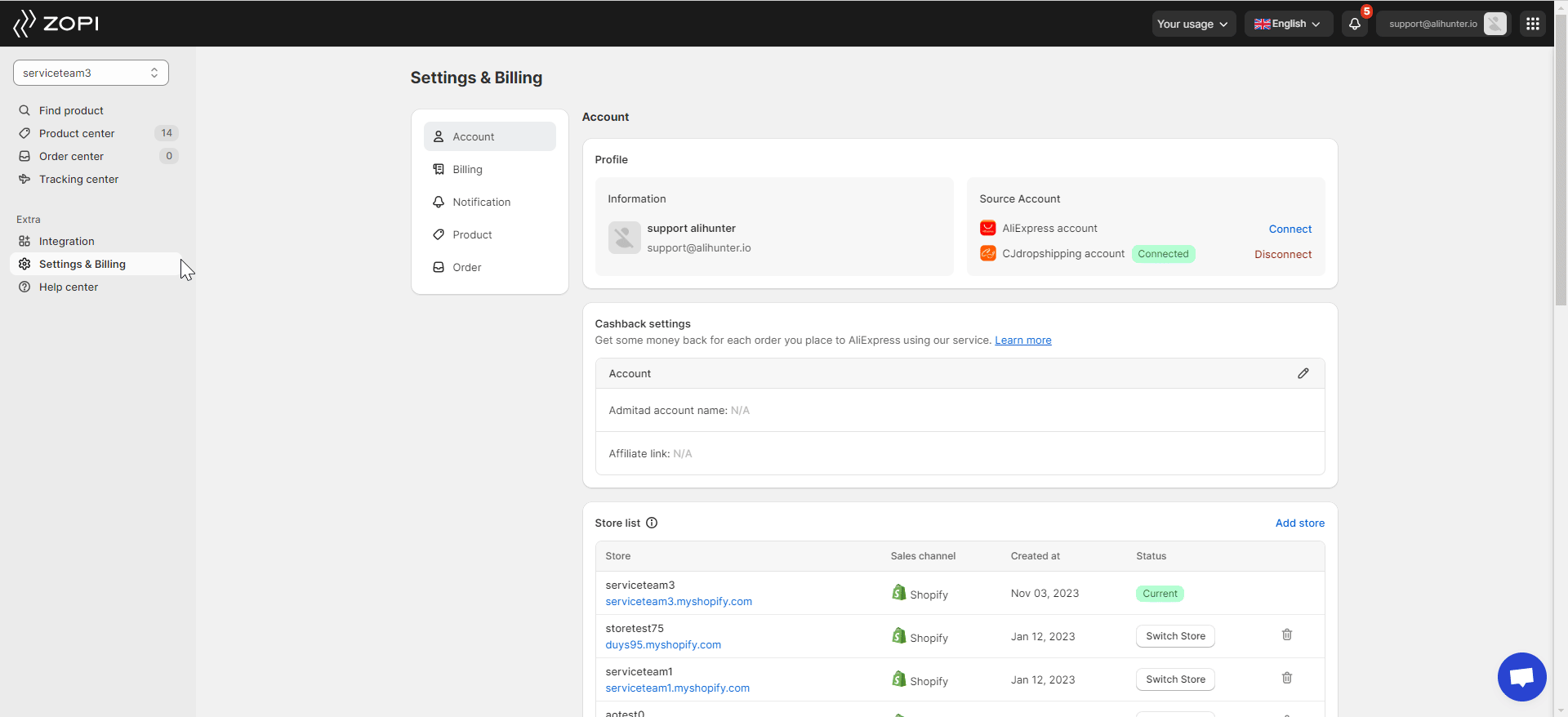 Link Zopi with your AliExpress account - Zopi Help Desk