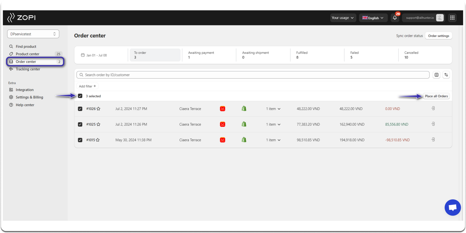 Fulfill Orders Automatically with the Zopi app - Zopi Help Desk